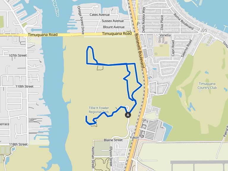 Tower Trail And Island Trail Loop — Tillie K Fowler Regional Park